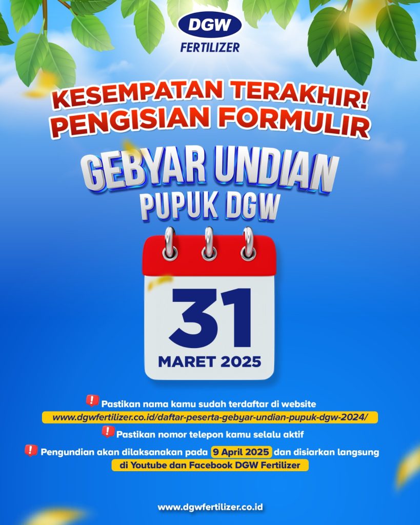Gebyar Undian Pupuk DGW 2024 - DGW Fertilizer